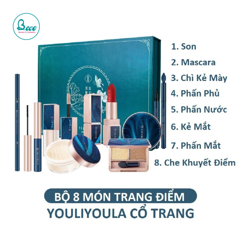 Bộ trang điểm nội địa Trung 8 món Youli Youla Chuỗi cửa hàng mỹ phẩm ...